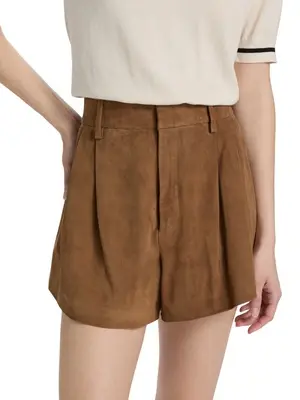 FRAME The Suede Utility Shorts