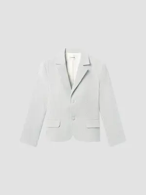 FRAME The Stripe Cotton-blend Classic Blazer