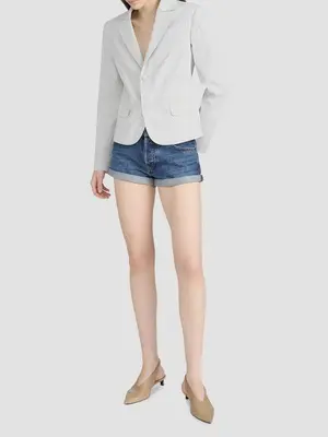 FRAME The Stripe Cotton-blend Classic Blazer