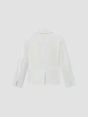 FRAME The Stripe Cotton-blend Classic Blazer
