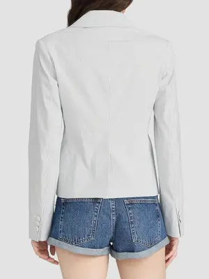 FRAME The Stripe Cotton-blend Classic Blazer