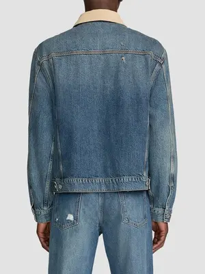 FRAME Denim Zip-front Trucker Jacket