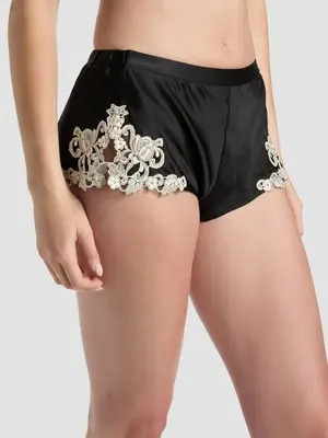 La Perla Lace-trim Silk Pajamas