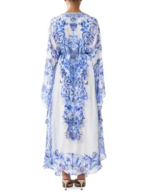 Camilla Silk Long Caftan