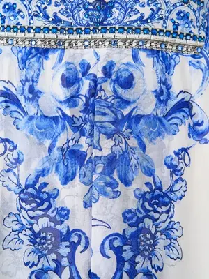 Camilla Silk Long Caftan