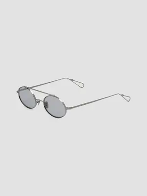 AHLEM Turbigo 50mm Oval Sunglasses - Silver
