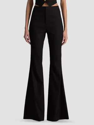 Alice + Olivia Linden Flared Bootcut Crease Trousers