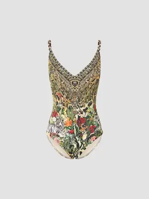 Camilla Printed Underwire One-piece Swimsuit - Leotigra Land
