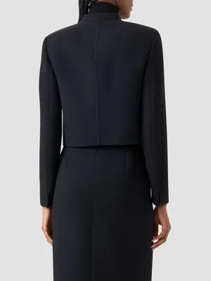 Akris Kadet Virgin Wool Crop Jacket
