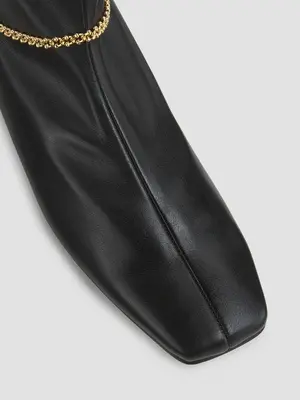 MARIA LUCA Norma Chain-link Accented Booties