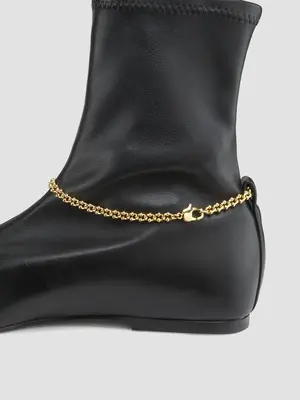 MARIA LUCA Norma Chain-link Accented Booties