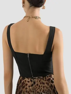 Dolce & Gabbana Lace Crop Bustier Top
