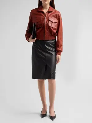 FRAME The Ace Leather Jacket