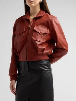 FRAME The Ace Leather Jacket