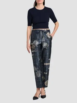 Giorgio Armani Cashmere Contrast Neck Sweater