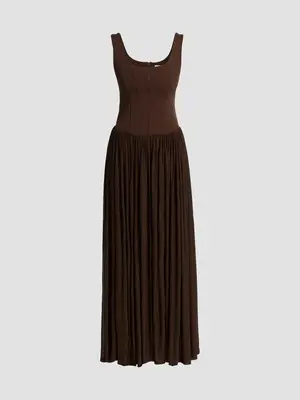 Simkhai Jamie Scoopneck Maxi Dress - Cocoa