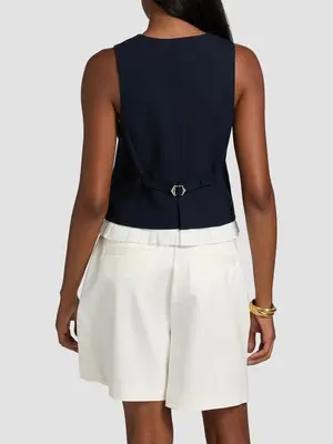 Simkhai Laiken Pleated-trim Vest