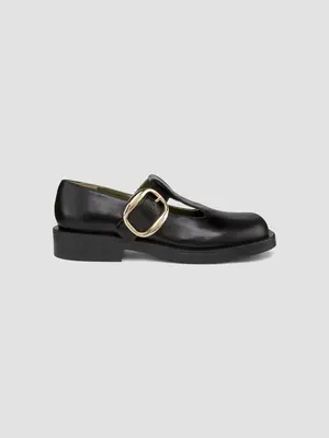 MARIA LUCA Nora Leather Mary Janes - Black