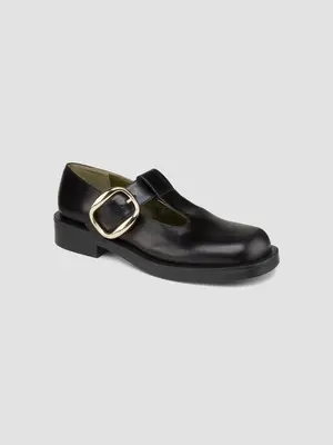 MARIA LUCA Nora Leather Mary Janes - Black