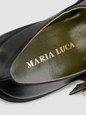 MARIA LUCA Nora Leather Mary Janes - Black
