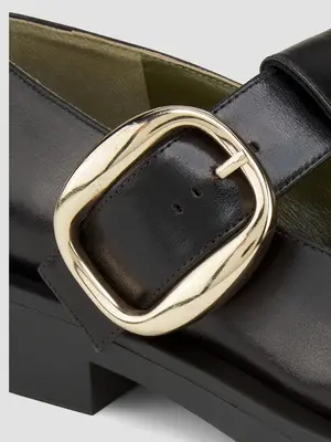 MARIA LUCA Nora Leather Mary Janes - Black