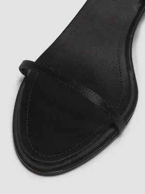 GIUSEPPE ZANOTTI Raso Nero 50mm Silk Sandals