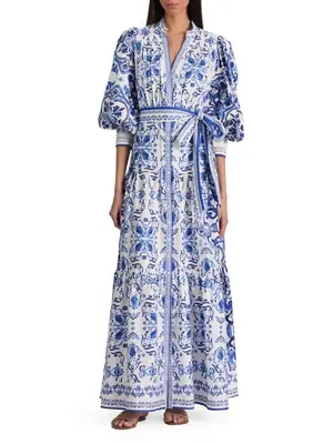 Alice + Olivia Cora Tiered Shirtdress