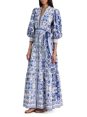 Alice + Olivia Cora Tiered Shirtdress