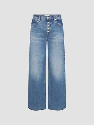 FRAME The Loose High-rise Wide-leg Jeans