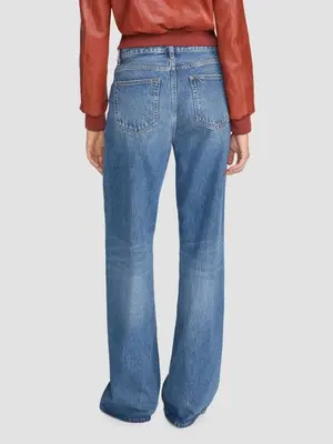 FRAME The Loose High-rise Wide-leg Jeans