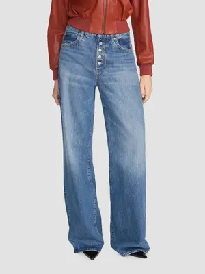 FRAME The Loose High-rise Wide-leg Jeans