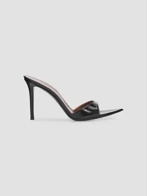 GIUSEPPE ZANOTTI Intrigo 90mm Patent Leather Stiletto Sandals - Nero