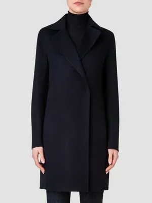 Akris Bera Double-faced Cashmere Car Coat