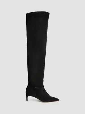 Ulla Johnson Carolina 55mm Suede Over-the-knee Boots - Black