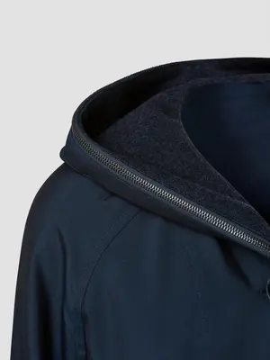 Akris Bellevue 2-in-1 Cashmere & Silk Poplin Short Coat