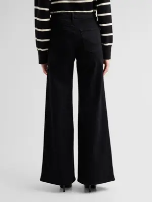 FRAME The Palace Cotton-blend Wide-leg Jeans