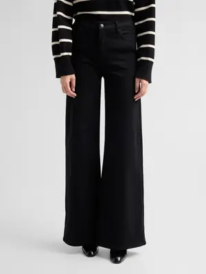 FRAME The Palace Cotton-blend Wide-leg Jeans