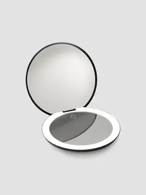 ILIOS Led Compact Makeup Mirror - Black