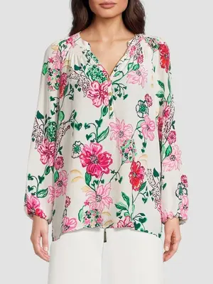 Lilly Pulitzer® Elsa Floral Silk Top