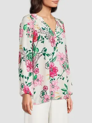 Lilly Pulitzer® Elsa Floral Silk Top