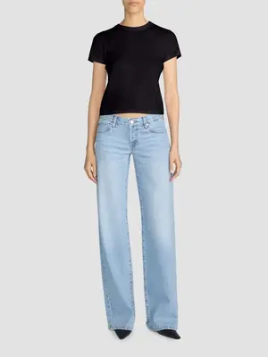 FRAME The Gray Straight-leg Jeans - Dodger Offset Hem
