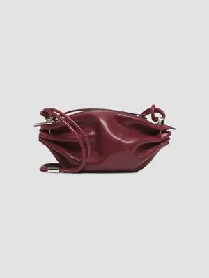BONASTRE Bon-bon Leather Crossbody Bag - Shiny Fuoco
