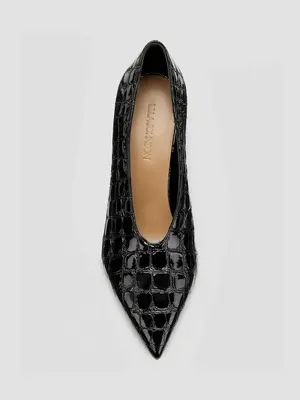 Ulla Johnson Polline 65mm Croc-embossed Leather Pumps