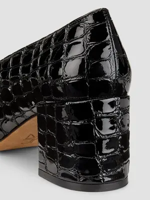 Ulla Johnson Polline 65mm Croc-embossed Leather Pumps