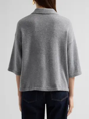 FRAME The Academy Cashmere Polo Shirt