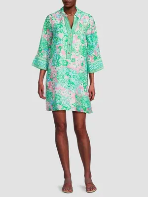 Lilly Pulitzer® Daphnie Plumes In Bloom Tunic Dress