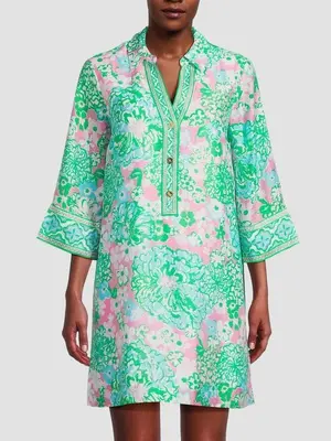 Lilly Pulitzer® Daphnie Plumes In Bloom Tunic Dress