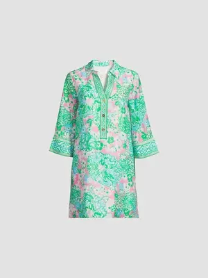 Lilly Pulitzer® Daphnie Plumes In Bloom Tunic Dress - Multi