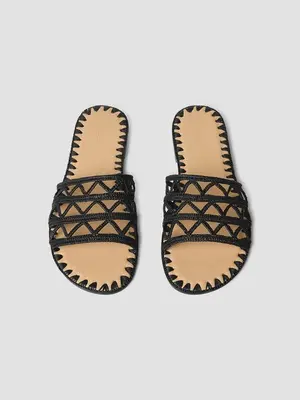 ODISSI Evie Woven Slide Sandals