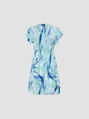 Vilebrequin Abstract Tiered Ruffle Minidress